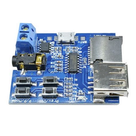 Tf Card U Disk Mp3 Decoder Board Amplifier Decoding Audio Player Module Ebay