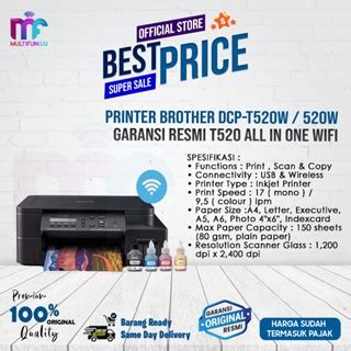 Jual Printer Brother Dcp T W W Pengganti Dcp T W All In One Garansi Resmi Shopee
