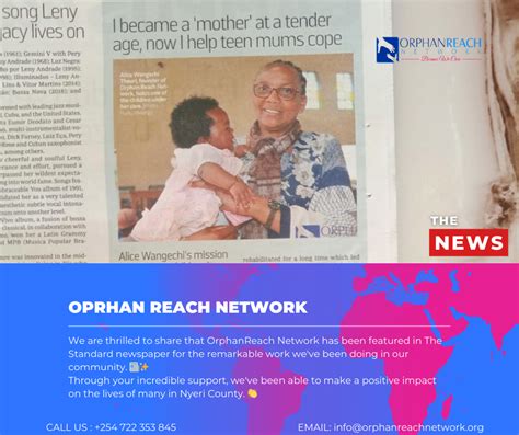 the standard newspaper feature orphan reach network
