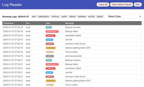 Laravel Log Reader — A Simple And Beautiful Log Viewer For Laravel