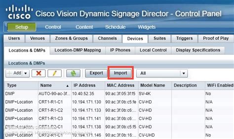 Cisco Vision Director Bulk Administration Tool Cisco
