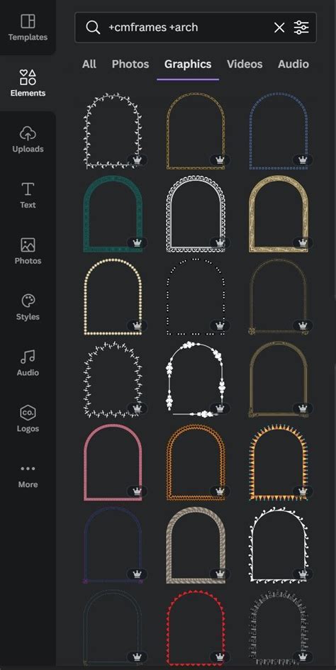 Decorative Arch Shape Frames Canva Elements Keyword Cmframes Arch Brandboa In 2024 Keyword