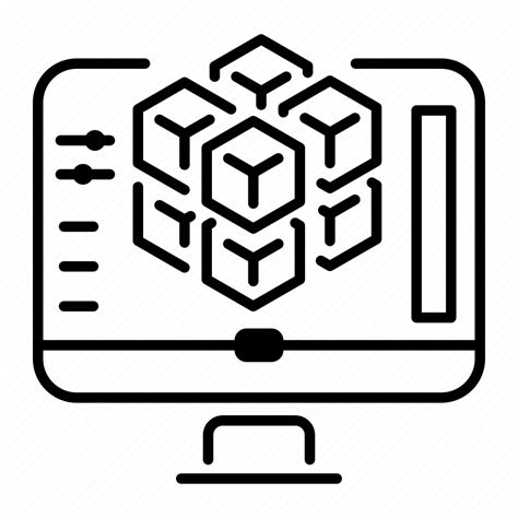 3d Modeling Technology Simulation System Icon Download On Iconfinder