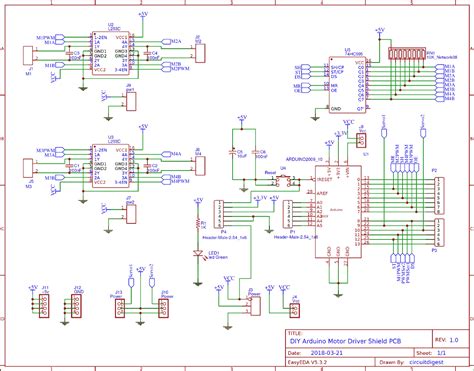 L293d Motor Driver Shield Circuit Diagram Arduinos L293d Mo