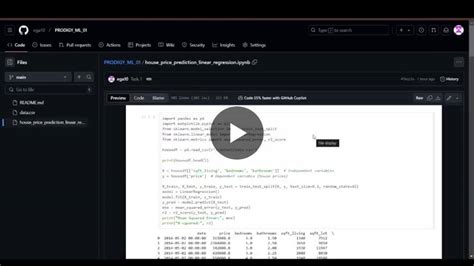 linearregression housepriceprediction machinelearning datascience