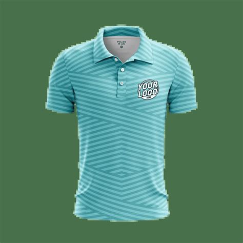Custom Gradient Waves Polo Shirt Polos R Us