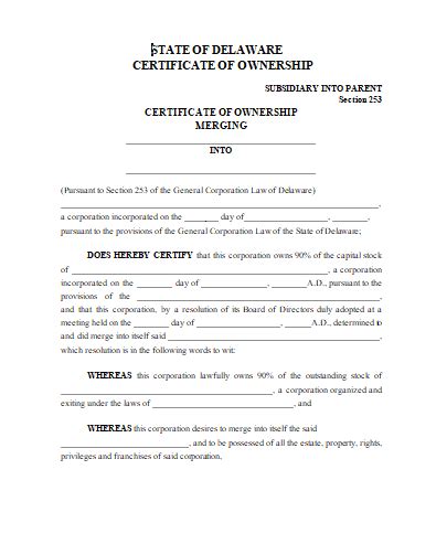 20 Free Certificate Of Ownership Templates Pdf Word American