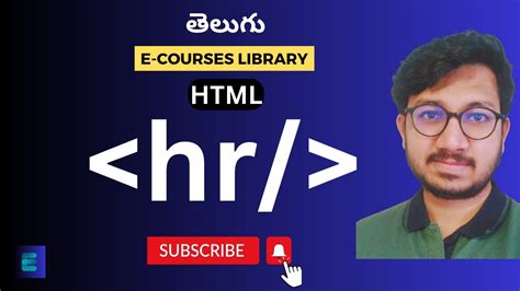 Horizontal Rule Html Course Telugu Ecourseslibrary Youtube