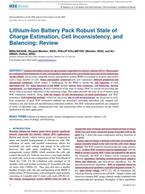 Lithium Ion Battery Pack Robust State Of Charge Es Download Free Pdf Lithium Ion Battery