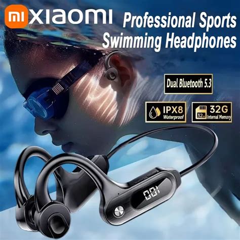 Наушники Xiaomi для плавания с костной проводимостью, Bluetooth 5,3 ...