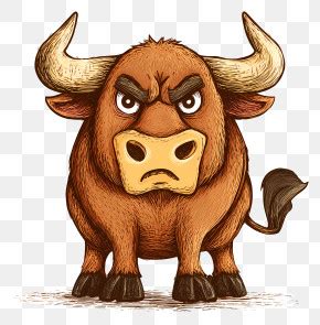 Angry Cartoon Bull Angry Bull Cartoon Illustration Png