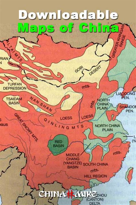 Free Physical Maps Of China Downloadable Free World Maps