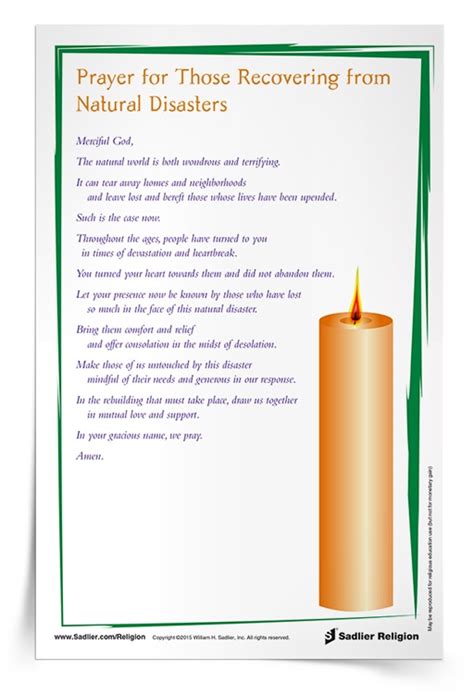 Prayer For Those Recovering From Natural Disasters Sadlier Religion