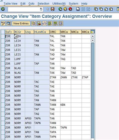 SAP Treasure Box Assigning Sales Item Category To Sales Order Type