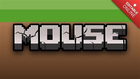 Mouse Minecraft 3d Text Effect Generator
