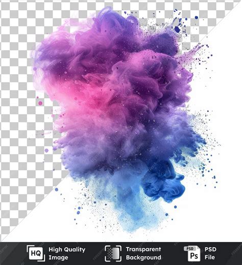 고립된 스텐실 스프레이 마크와 함께 투명한 배경 터 기호 페인트 스플래터의 그림자 폭발 프리미엄 Psd 파일