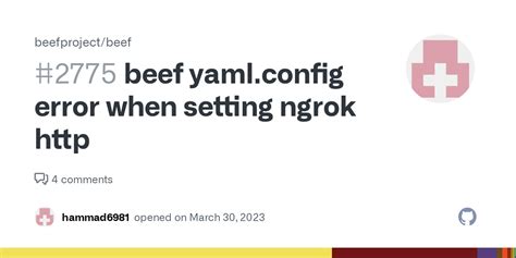 Beef Nfig Error When Setting Ngrok · Issue 2775 · Beefprojectbeef · Github