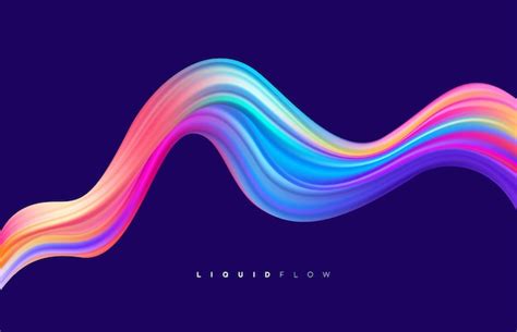 Premium Vector Abstract Dynamic Wave Color Flow
