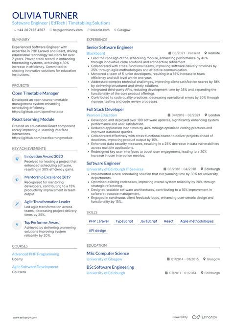 Php Developer Cv Examples And Guide For 2025 Php Developer Cv Examples And Guide For 2025