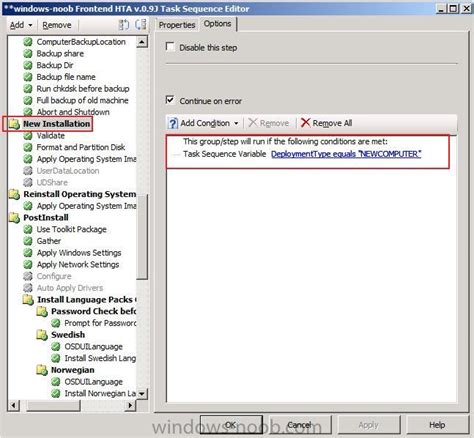 how can i pass values from the hta to the task sequence frontends