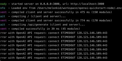 Error With OpenAI API Request Connect ETIMEDOUT Xxx Issue 290