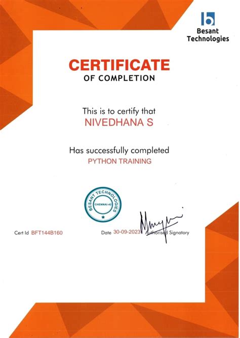 Nivedhana S On Linkedin Pythontraining Codingskills Besanttechnologies Continuousimprovement