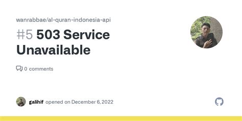 503 Service Unavailable · Issue 5 · Wanrabbaeal Quran Indonesia Api