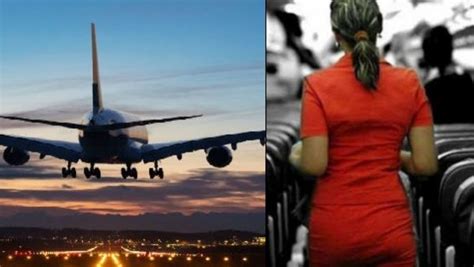 य हत ह पलन क अदर सबस गद जगह एयरहसटस न खल फलइट क सकरट Air hostess