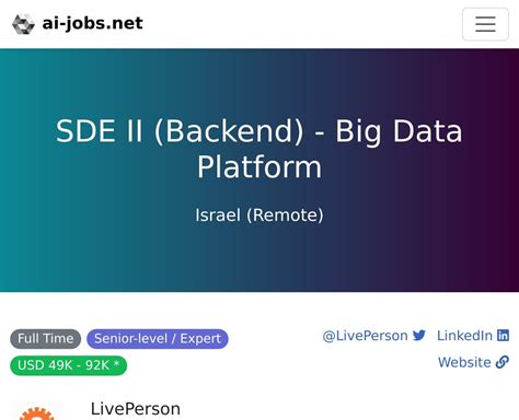 Hiring Sde Ii Backend Big Data Platform Remote Raimljobs