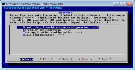 Kconfig Frontends For Windows Distortos