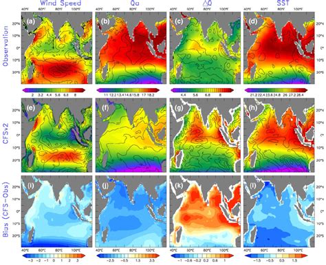 Mean Shaded And Standard Deviation Contoured Of Wind Speed Ms 1