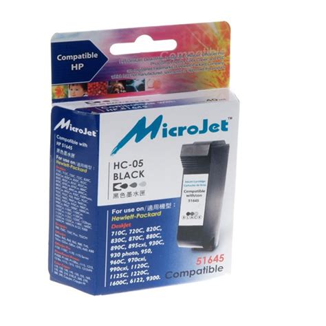 Картридж MicroJet HP 45 Black (51645AE) – фото, отзывы, характеристики ...