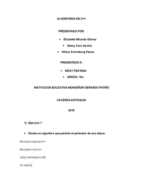 Algoritmos En C Pdf Programación Orientada A Objetos Geometría Elemental