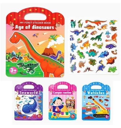 어린이 스티커북 가방형 스티커 붙이기 꾸미기 키트 유아 학습 주제별 놀이북 생일선물 집콕놀이 티몬