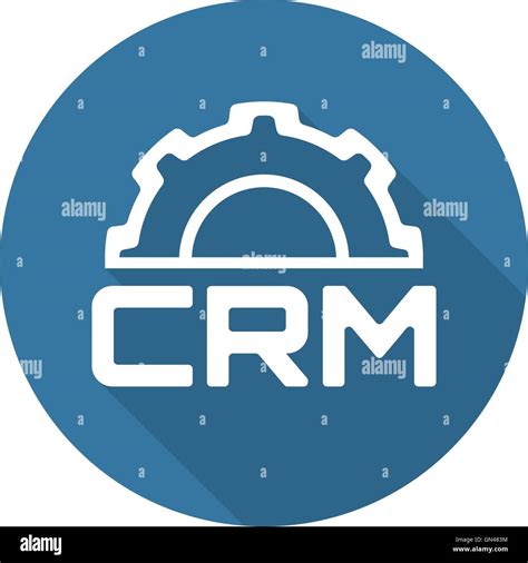 Crm Platform Icon Flat Design Stock Vector Image And Art Alamy