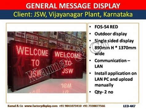 Led Message Display Boards Led Information Display Manufacturer From