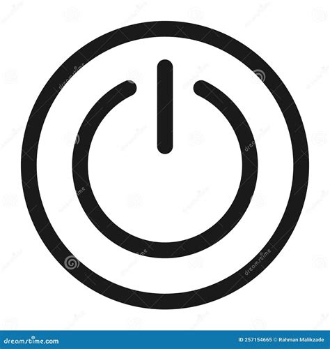 Power Button On And Off Icon Shut Down Vector Illustration Stock Vector Illustration Of