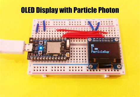 Oled Display Spi With Particle Photon 4 Steps With Pictures Instructables