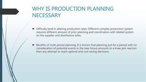 Aggregate Production Planning Pptx