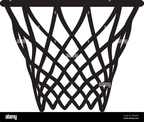 Basketball Hoop Black And White Vector Illustration Stock Vector Image And Art Alamy