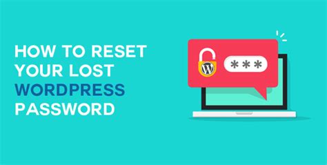 How To Reset Your Lost Wordpress Password Wewpyou