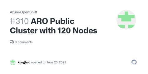 Aro Public Cluster With 120 Nodes · Issue 310 · Azureopenshift · Github