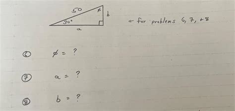 Solved for problems 6 7 8 ϕ a b Chegg com