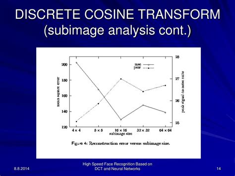 Ppt High Speed Face Recognition Based On Discrete Cosine Transforms
