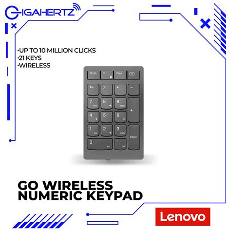 Lenovo Go Wireless Numeric Keypad Gigahertz