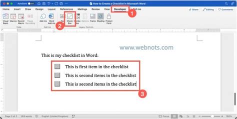 How To Create A Checklist In Microsoft Word WebNots