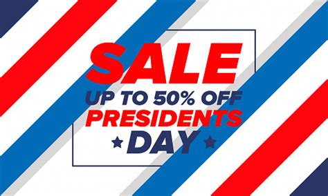대통령의 날 판매 배너 특별 제공 템플릿 미국에서 휴가 쇼핑 슈퍼 시즌 거래 50 할인 배지 크리에이티브 광고 애국 미국 포스터 2월에 대한 스톡 벡터 아트 및 기타 이미지