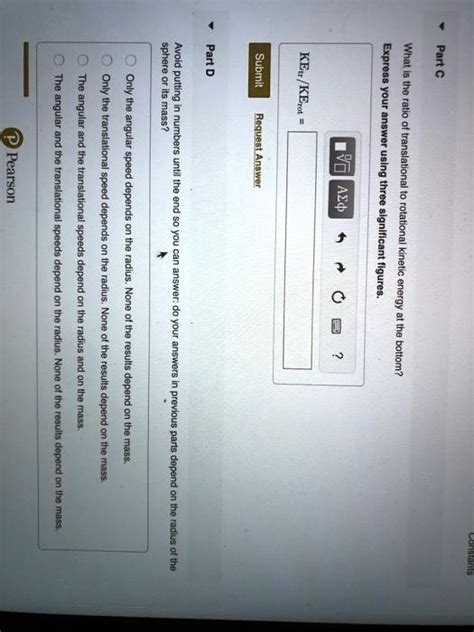 solved u part d submnit ke v part € only the f angular speed