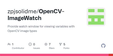 Github Zpjsolidmeopencv Imagewatch Provide Watch Window For Viewing