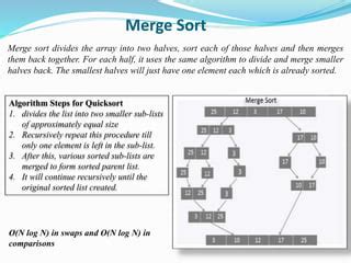Searching Sorting Algorithms PPT